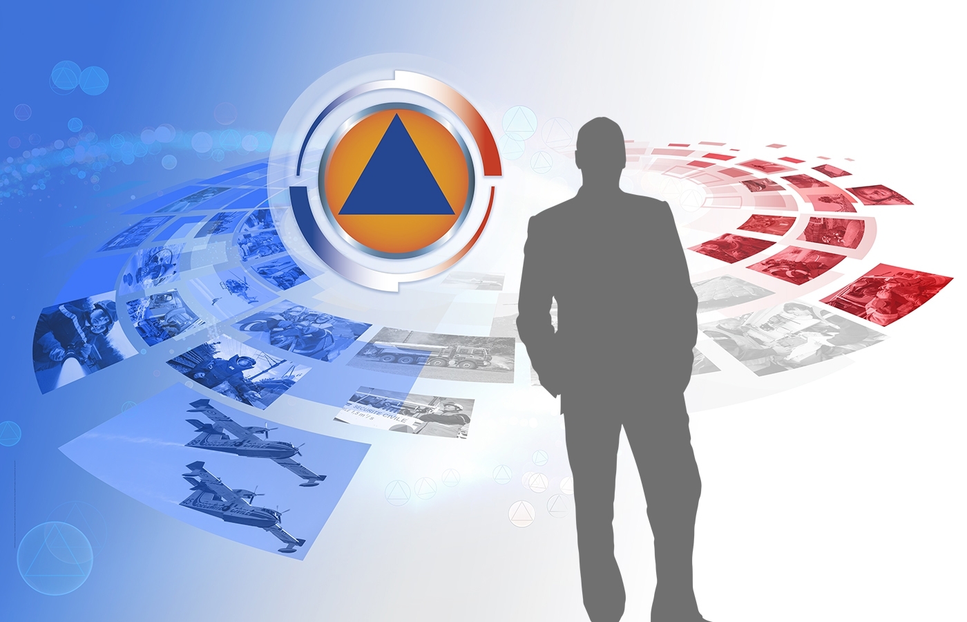 Visuels Sécurité civile à l'effigie de sa nouvelle identité visuelle